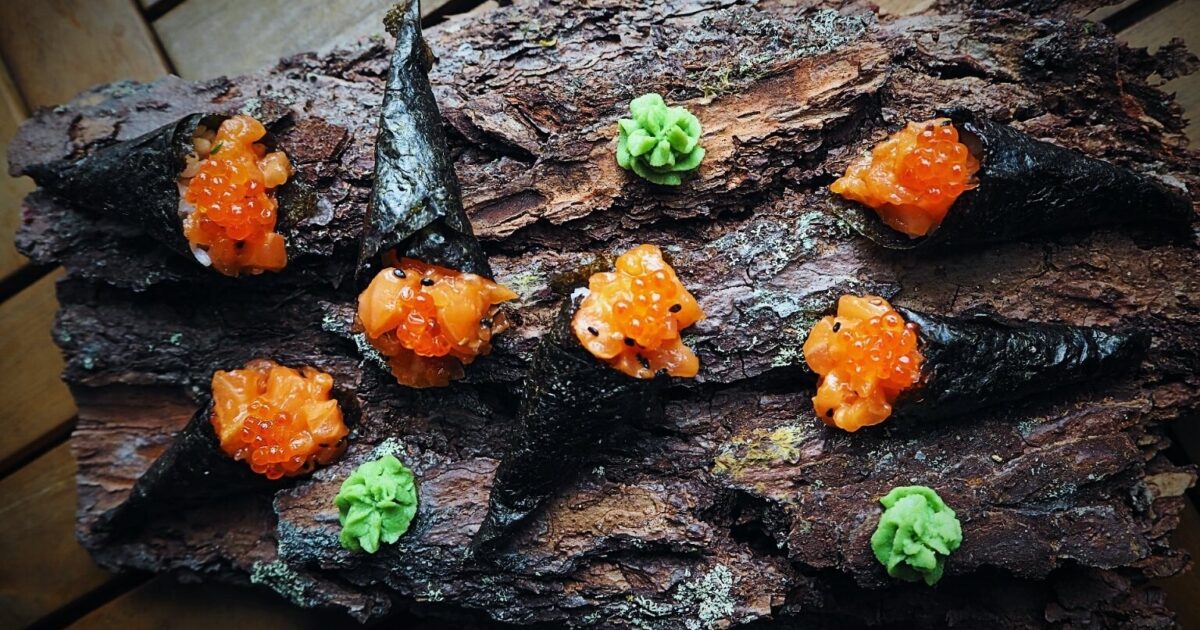 Spicy Mini Temaki Oppskrift Med Laks Salma